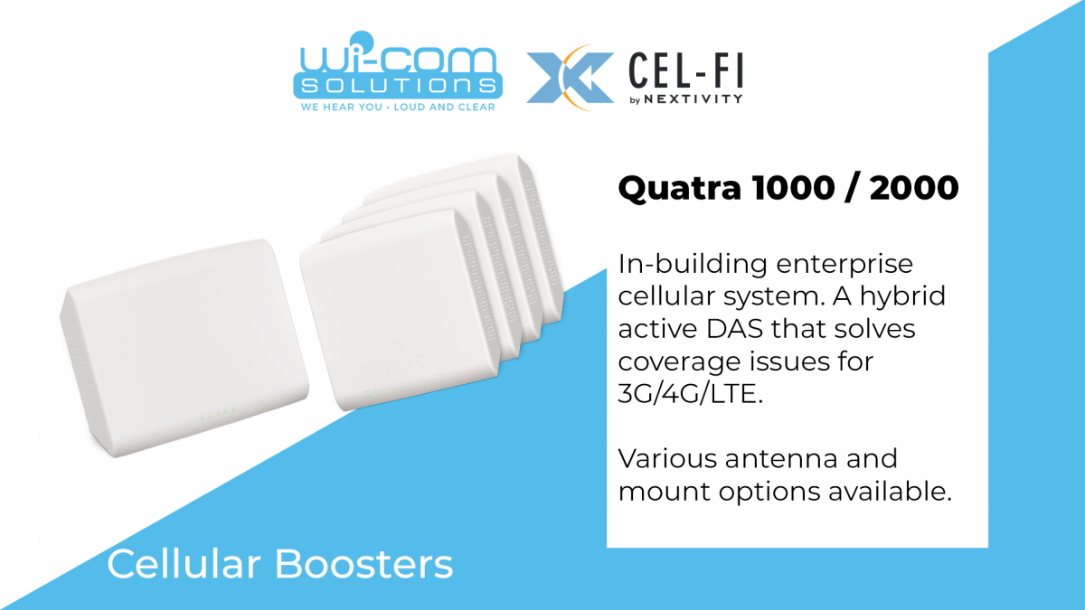 Cel-Fi QUATRA 1000 (CU) Coverage Unit 100dB Gain for Band 2/4/5/12 - Wi ...