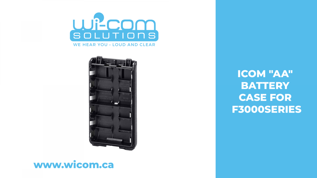 ICOM "AA" BATTERY CASE FOR F3000/V80 SERIES - Wi-Com Solutions Inc.