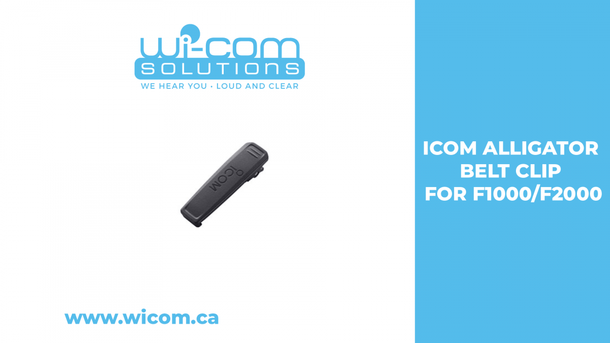 ICOM AC-MB133 ALLIGATOR BELT CLIP FOR F1000/F2000 - Wi-Com Solutions Inc.
