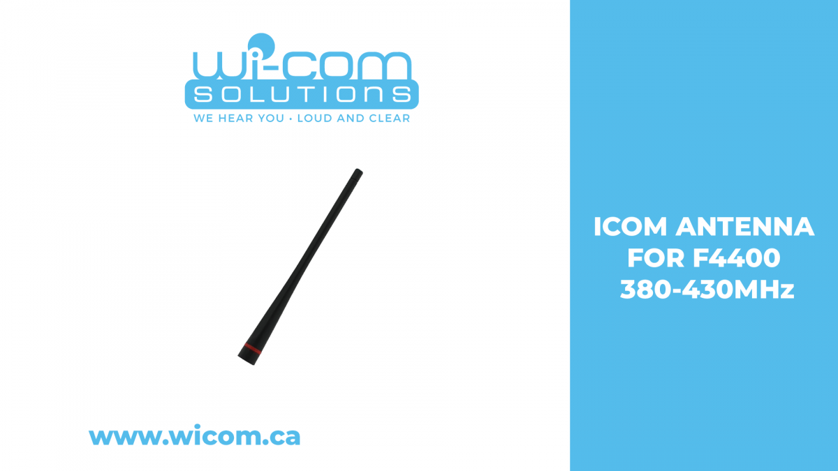ICOM ANTENNA FOR F4400 380-430MHz - Wi-Com Solutions Inc.