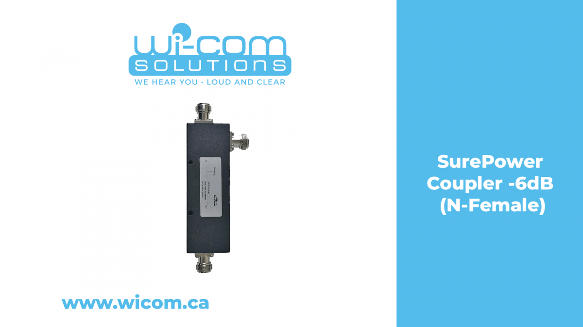 SurePower SP-CPR6 Coupler -6dB (N-Female) - Wi-Com Solutions Inc.