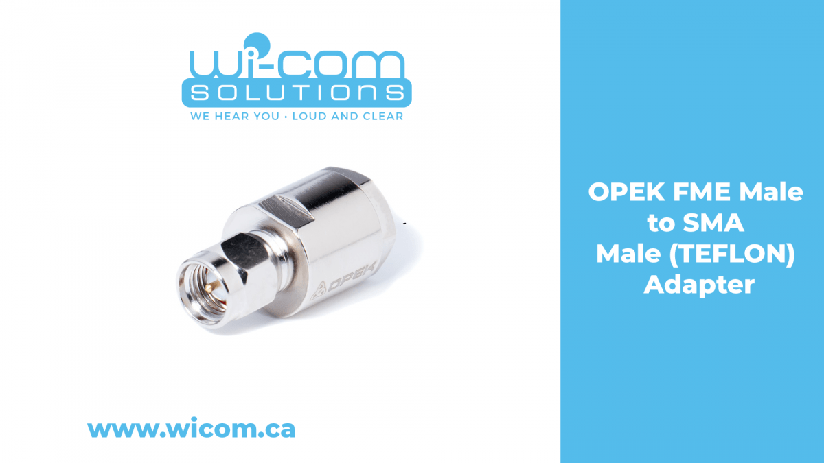 OPEK AT-8011 FME Male to SMA Male (TEFLON) Adapter - Wi-Com Solutions Inc.