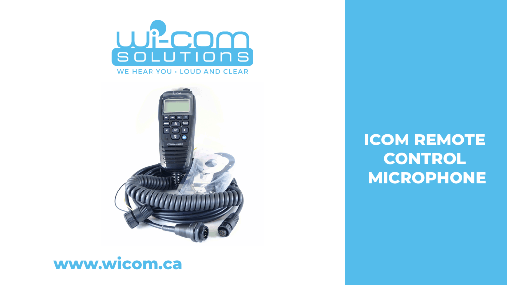 ICOM REMOTE CONTROL MICROPHONE - Wi-Com Solutions Inc.