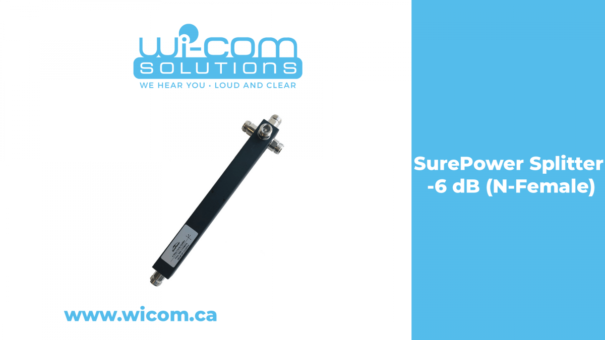 SurePower Splitter -6 dB (N-Female) - Wi-Com Solutions Inc.