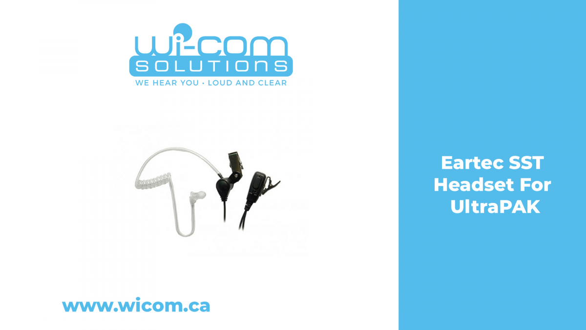 Eartec SST Headset For UltraPAK - Wi-Com Solutions Inc.