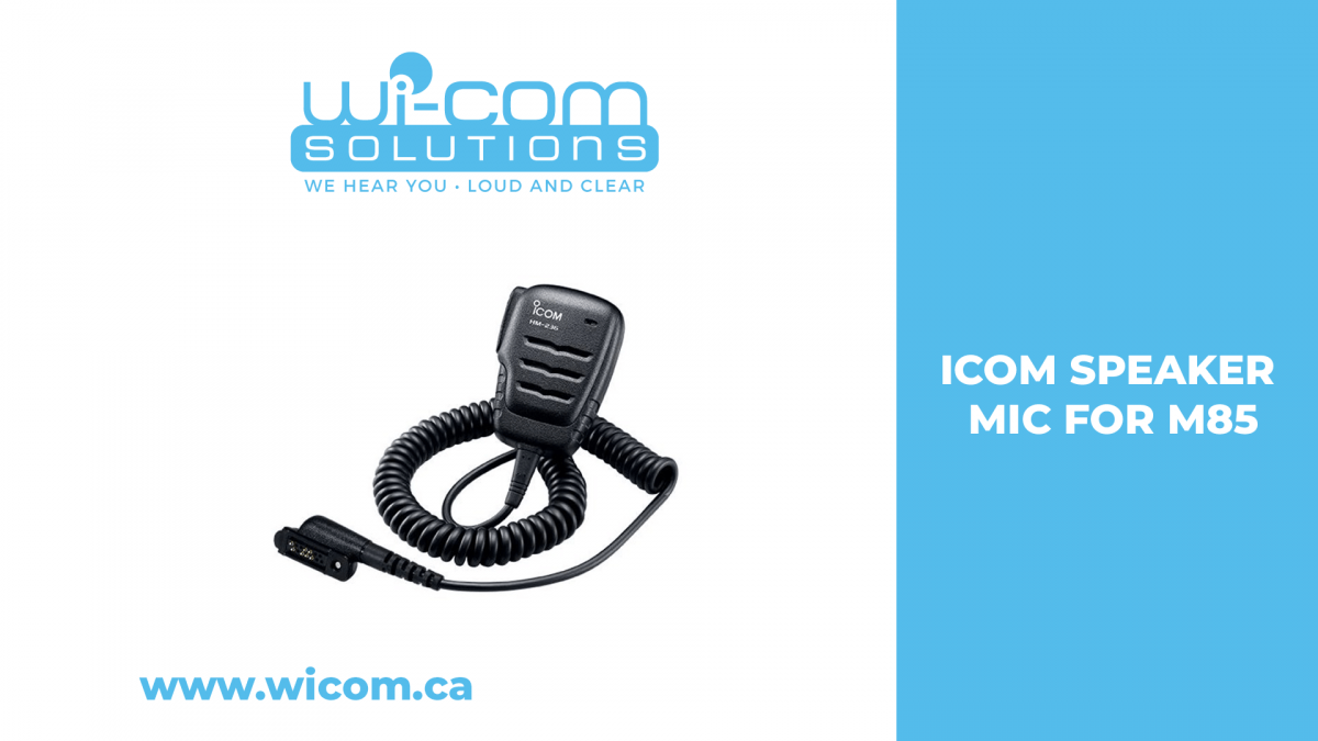ICOM SPEAKER MIC FOR M85 - Wi-Com Solutions Inc.