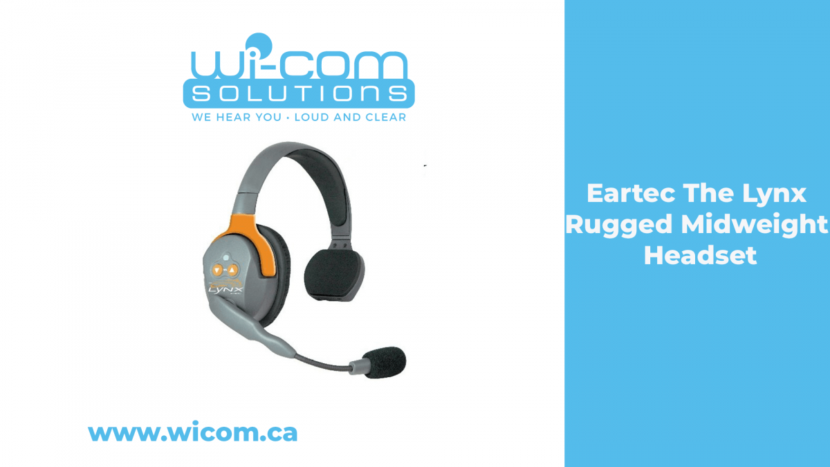 Eartec The Lynx - Rugged Midweight Headset - Wi-Com Solutions Inc.
