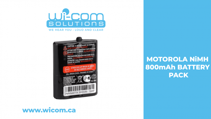 MOTOROLA NiMH 800mAh BATTERY PACK - Wi-Com Solutions Inc.