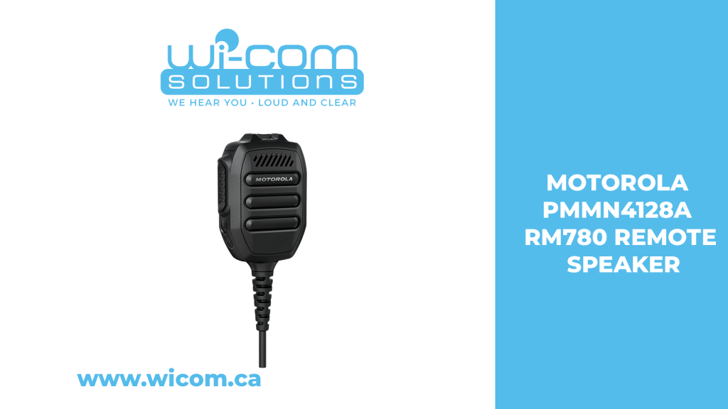 MOTOROLA PMMN4128A RM780 REMOTE SPEAKER - Wi-Com Solutions Inc.