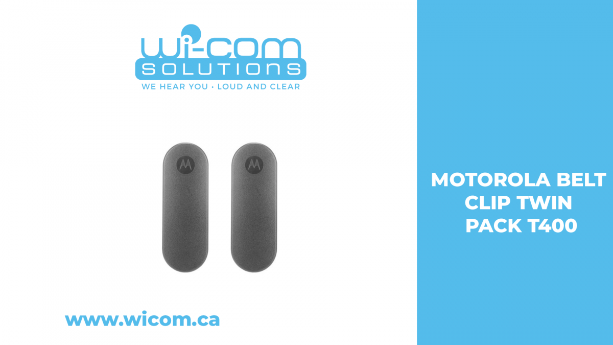 MOTOROLA BELT CLIP TWIN PACK T400 - Wi-Com Solutions Inc.