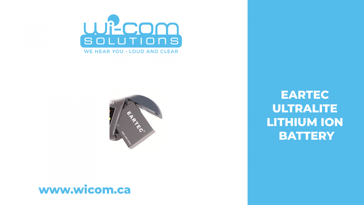 LX600LI EARTEC ULTRALITE LITHIUM ION BATTERY - Wi-Com Solutions Inc.