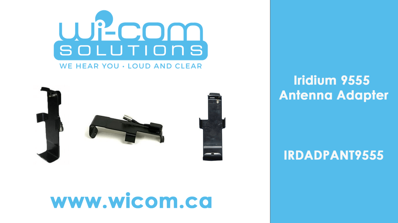 Iridium 9555 Antenna Adapter - Wi-Com Solutions Inc.