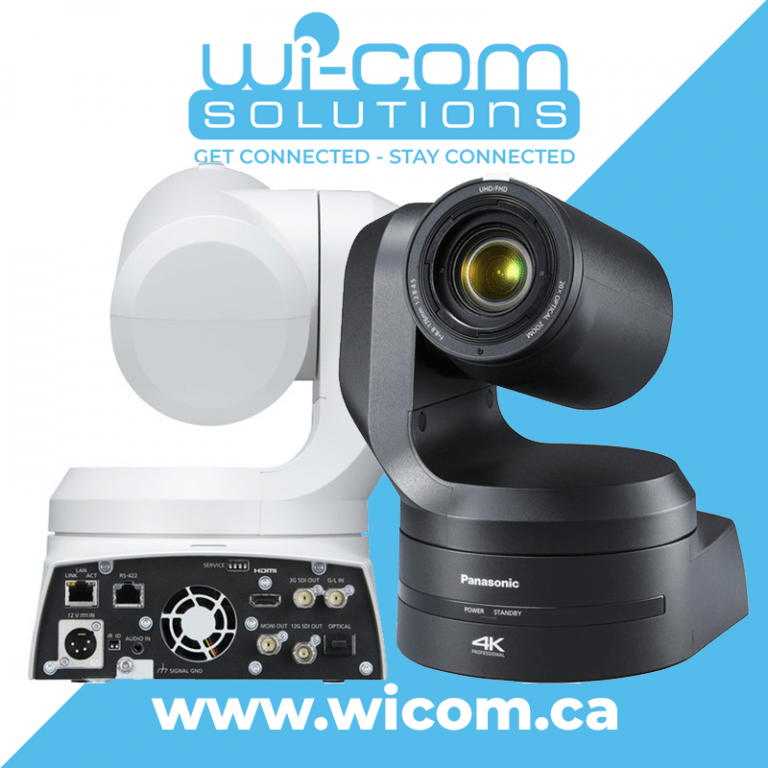 Panasonic AW-UE150 UHD 4K 20x PTZ Camera White - Wi-Com Solutions Inc.
