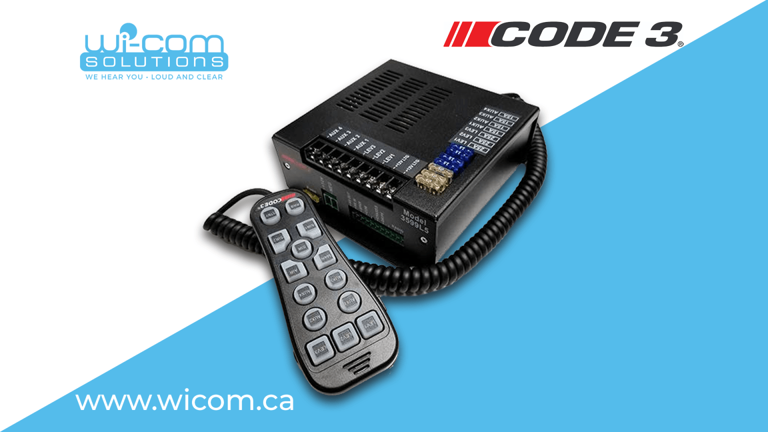 CODE 3 H2 COVERT VEHICLE SIREN - Wi-Com Solutions Inc.
