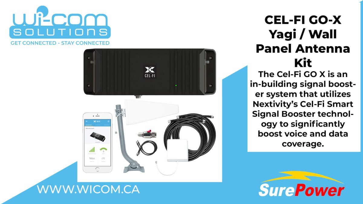 CEL-FI GO-X Yagi / Wall Panel Antenna Kit - Wi-Com Solutions Inc.