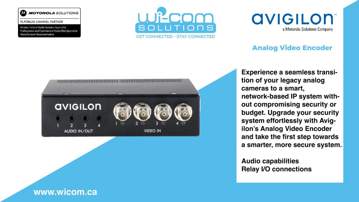 Analog Video Encoder - Wi-Com Solutions Inc.