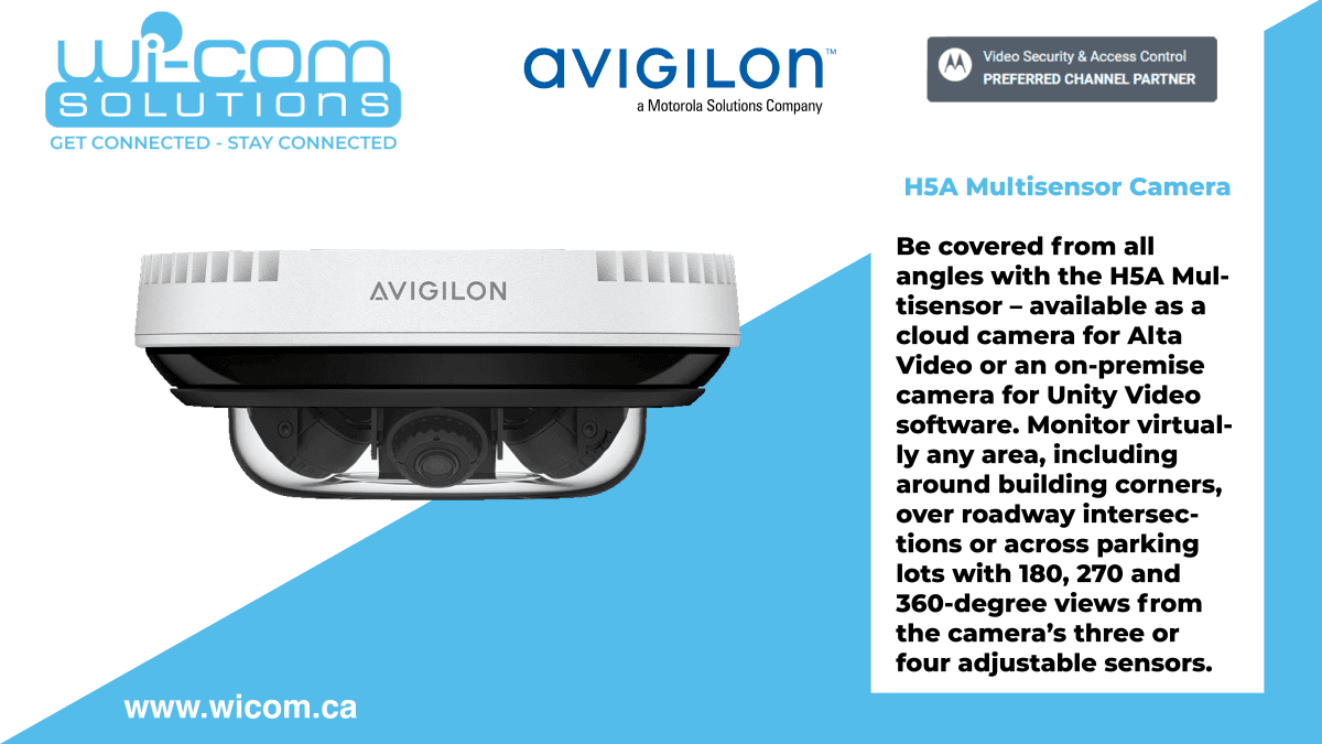 Avigilon H5A Multisensor Camera - Wi-Com Solutions Inc.