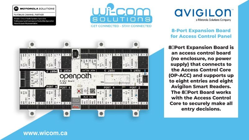 Avigilon 8-Port Expansion Board for Access Control Panel - Wi-Com ...